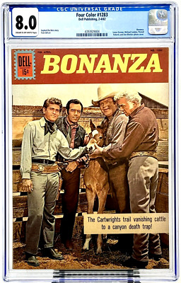 BONANZA Four Color #1283 CGC 8.0 1962 TV SERIES DELL WESTERN COMIC JUST GRADED | eBay