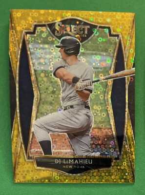 DJ LeMahieu 2021 Select Premier Level Rare Gold Disco Prizm #/10 SSP ...