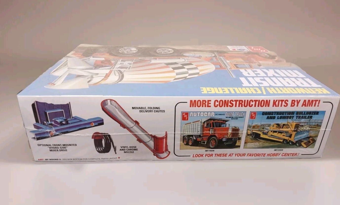 AMT 1:25 Kenworth Cement Truck Transit Mixer Model Kit - AMT1215/06 ...