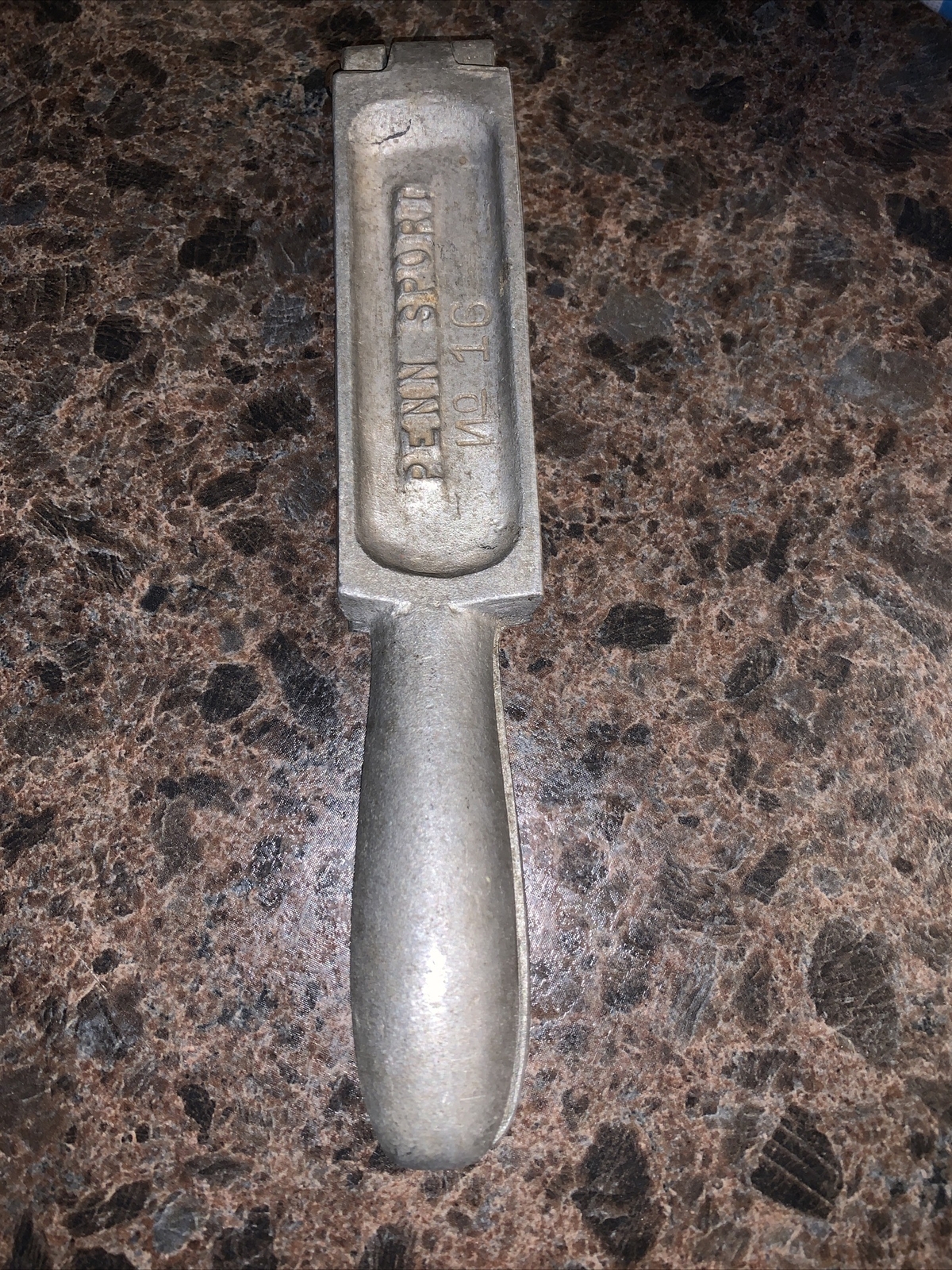 VTG PENN SPORT No 16 Lead Crimp Fishing Sinker Jig Weights Hand Held ...