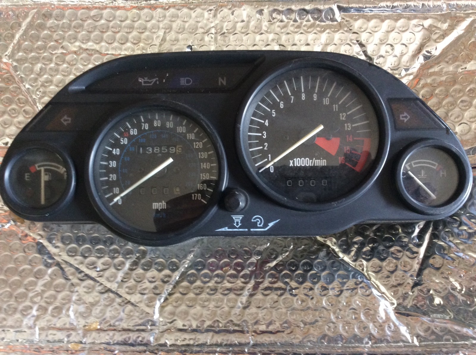 90-93 Kawasaki Ninja ZX6 ZX6E ZX11 Gauge Cluster Speedometer Speedo 13 ...