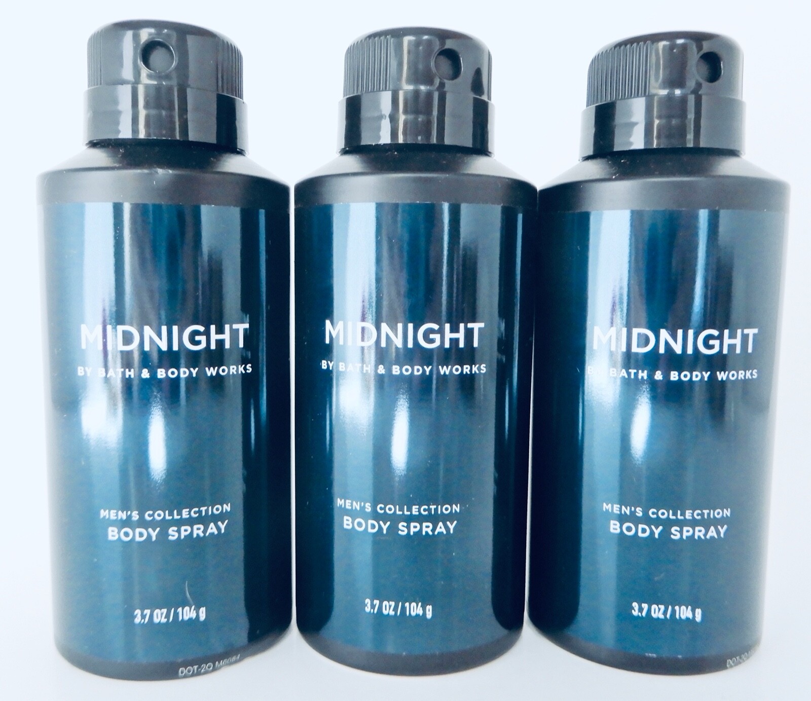 3 BATH & BODY WORKS MIDNIGHT MEN'S COLLECTION BODY SPRAY AMBER MUSK ...