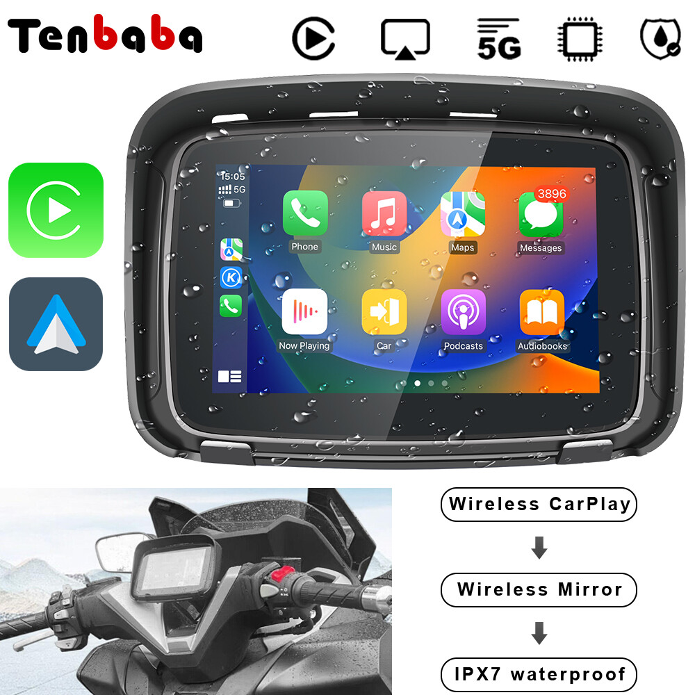 Portable Wireless Carplay Navigator For Motorcycle Android Auto 5 ...