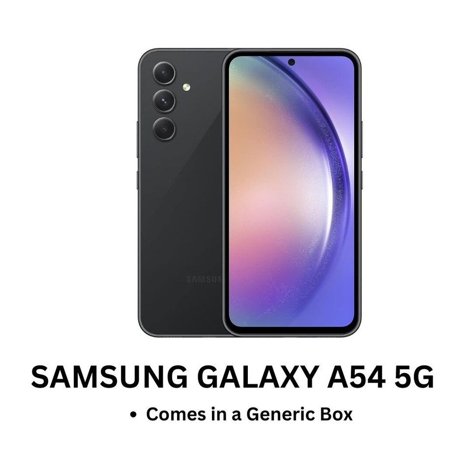Samsung Galaxy A54 5G - 128 GB - BLACK (Unlocked) OPEN BOX EXCELLENT ...