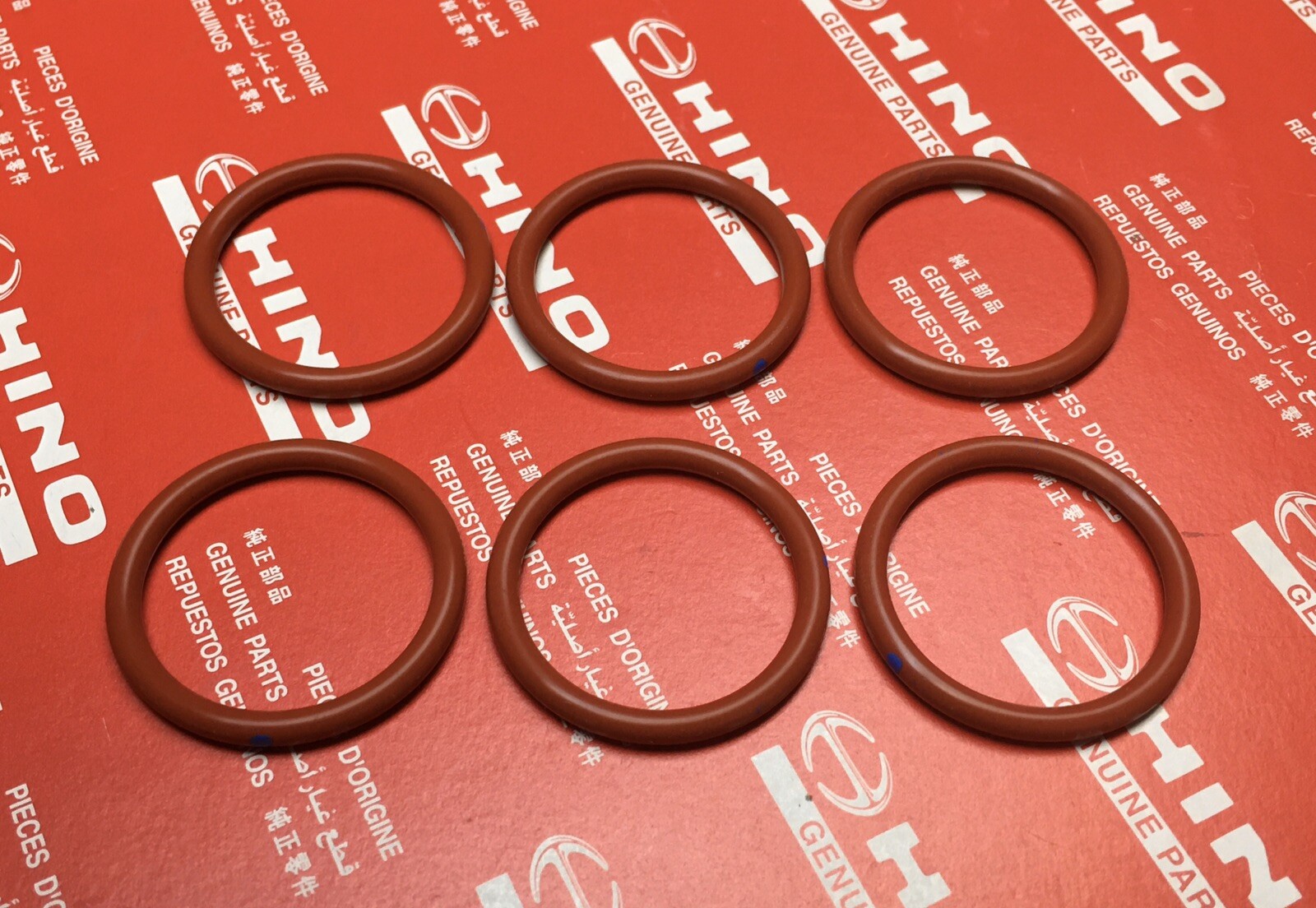 2005-2019 Hino J08E Injector Cup Sleeve Seal Set *RED* | Genuine OEM ...