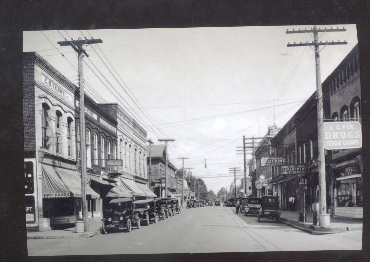 REAL PHOTO ROCKINGHAM NORTH CAROLINA NC DOWNTOWN STREET POSTCARD COPY ...