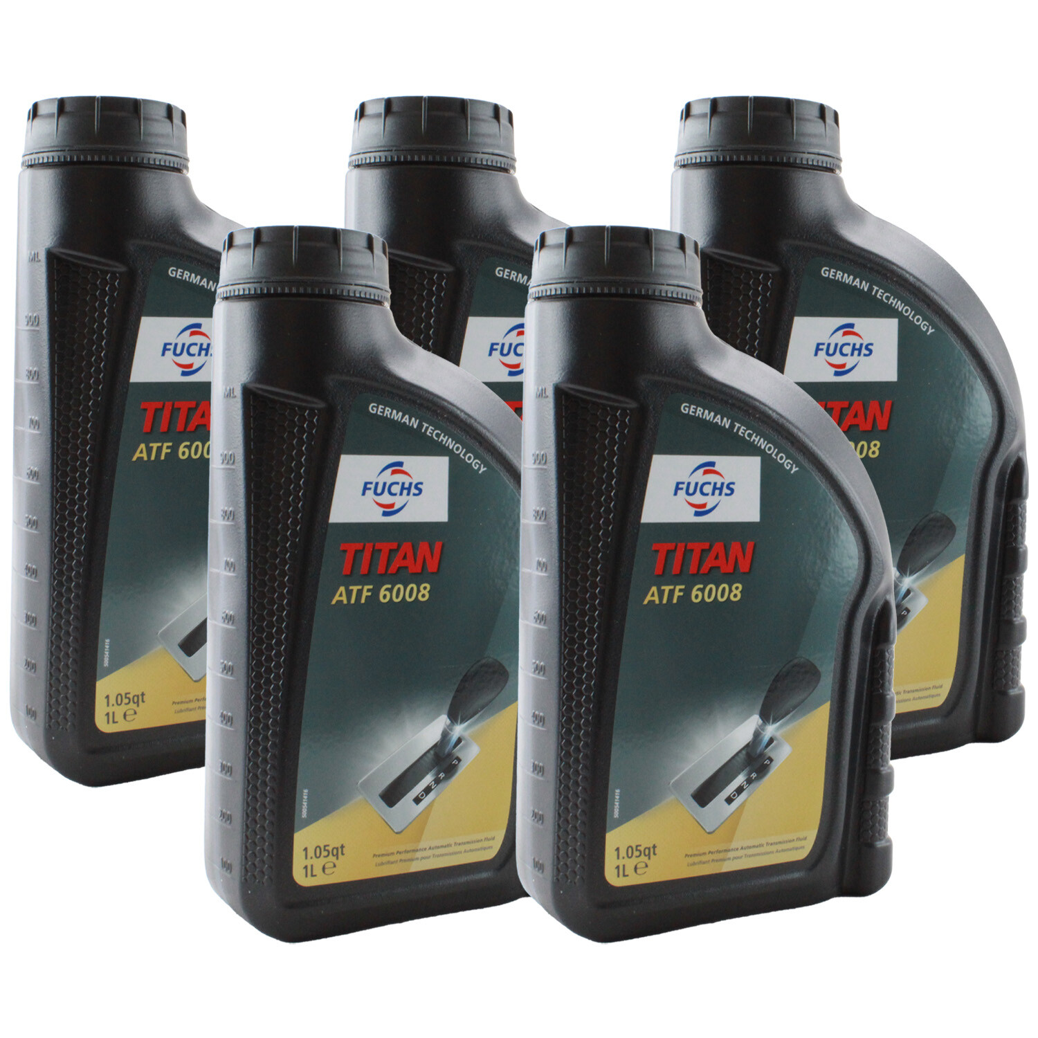Fuchs 5 Liter TITAN ATF 6008 Transmission Fluid Lifeguard 8 Green 5 x ...