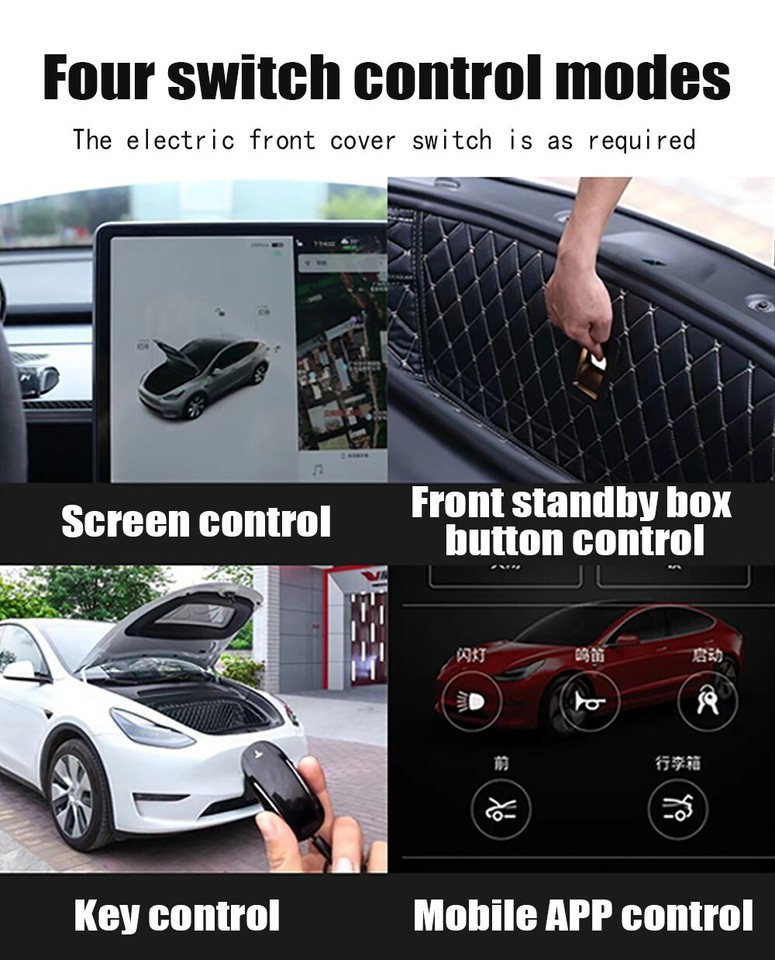 Hansshow Power Electric Front Hood Lifting Frunk Kit for Tesla Model3 ...