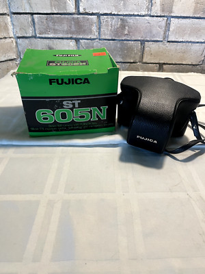 Fujica Film Camera St605/N with case and neck strap, original box 35mm ...