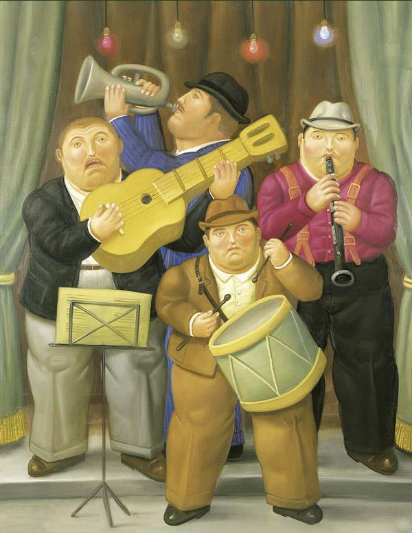 Art OIL PAINTING REPRO OF FERNANDO BOTERO Fat Man ON CANVAS 30"X40" | eBay