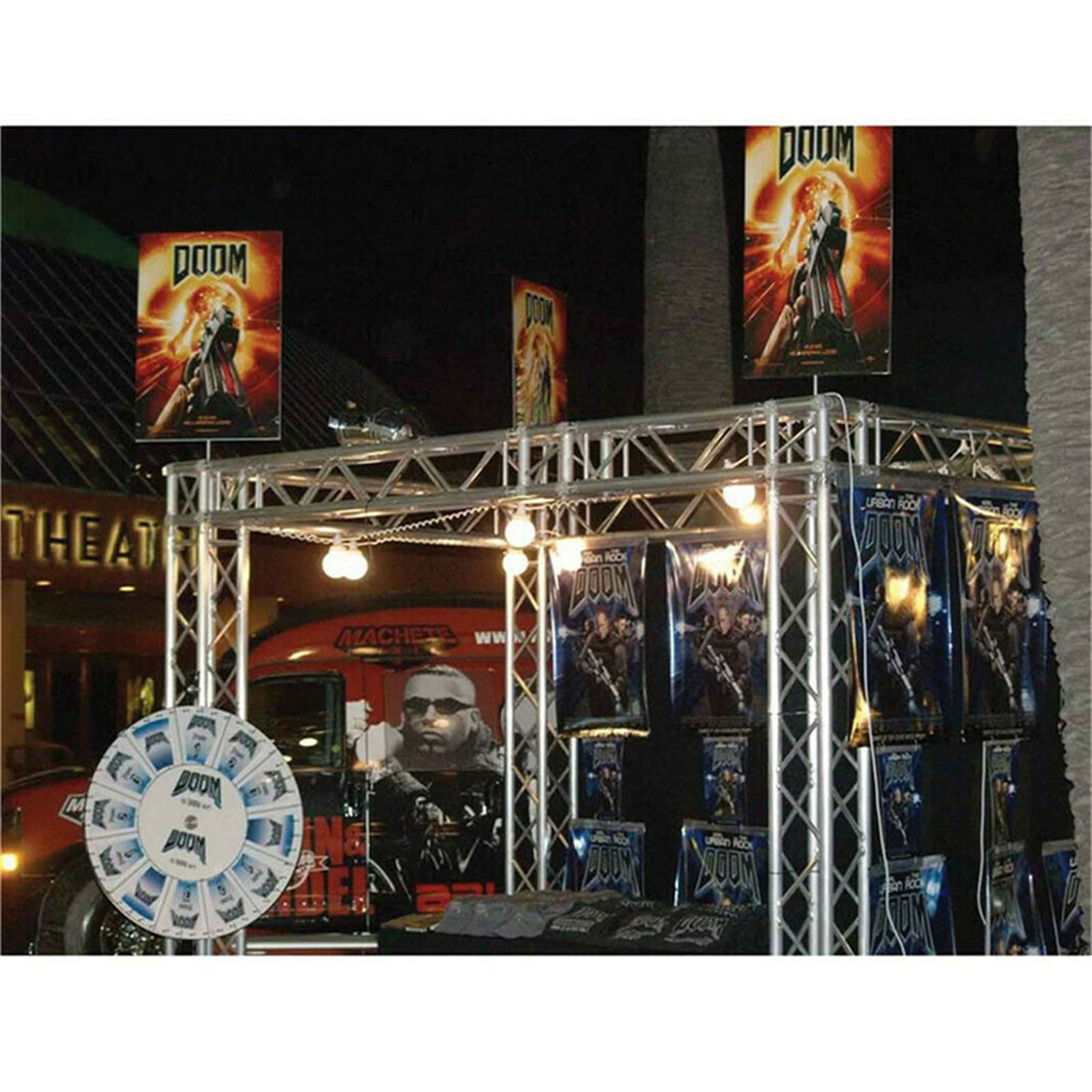 10ft (3.0m) Sturdy DJ Light Stand Truss Straight Square Box Outdoor ...
