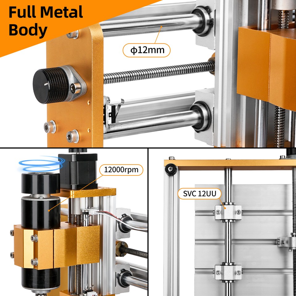3018 PRO MAX Machine 500W All-Metal For DIY Milling Drill Carving CNC ...