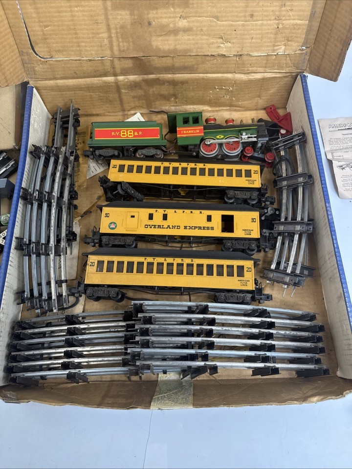 American Flyer Vintage S Gauge Frontiersman Set no20550 With ...