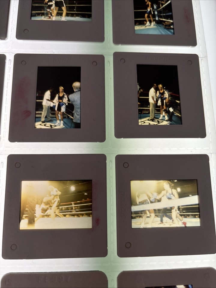 (20) Women In The Ring Female Boxing 35mm Color Transparency Slides ...