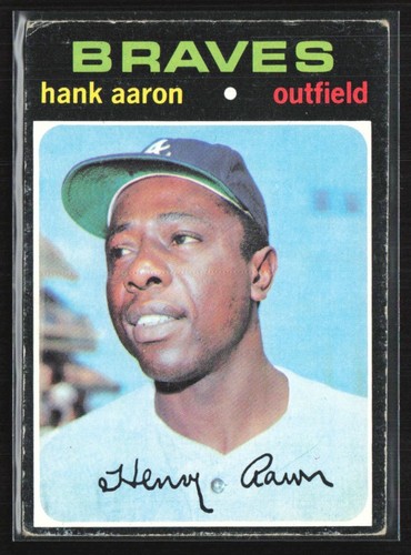 Hank Aaron 1971 Topps D #400 Atlanta Braves | eBay