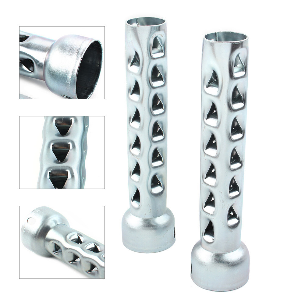 8" Silencer Exhaust Pipe Baffle Pipes 2PCS For Harley Davidson Dyna ...