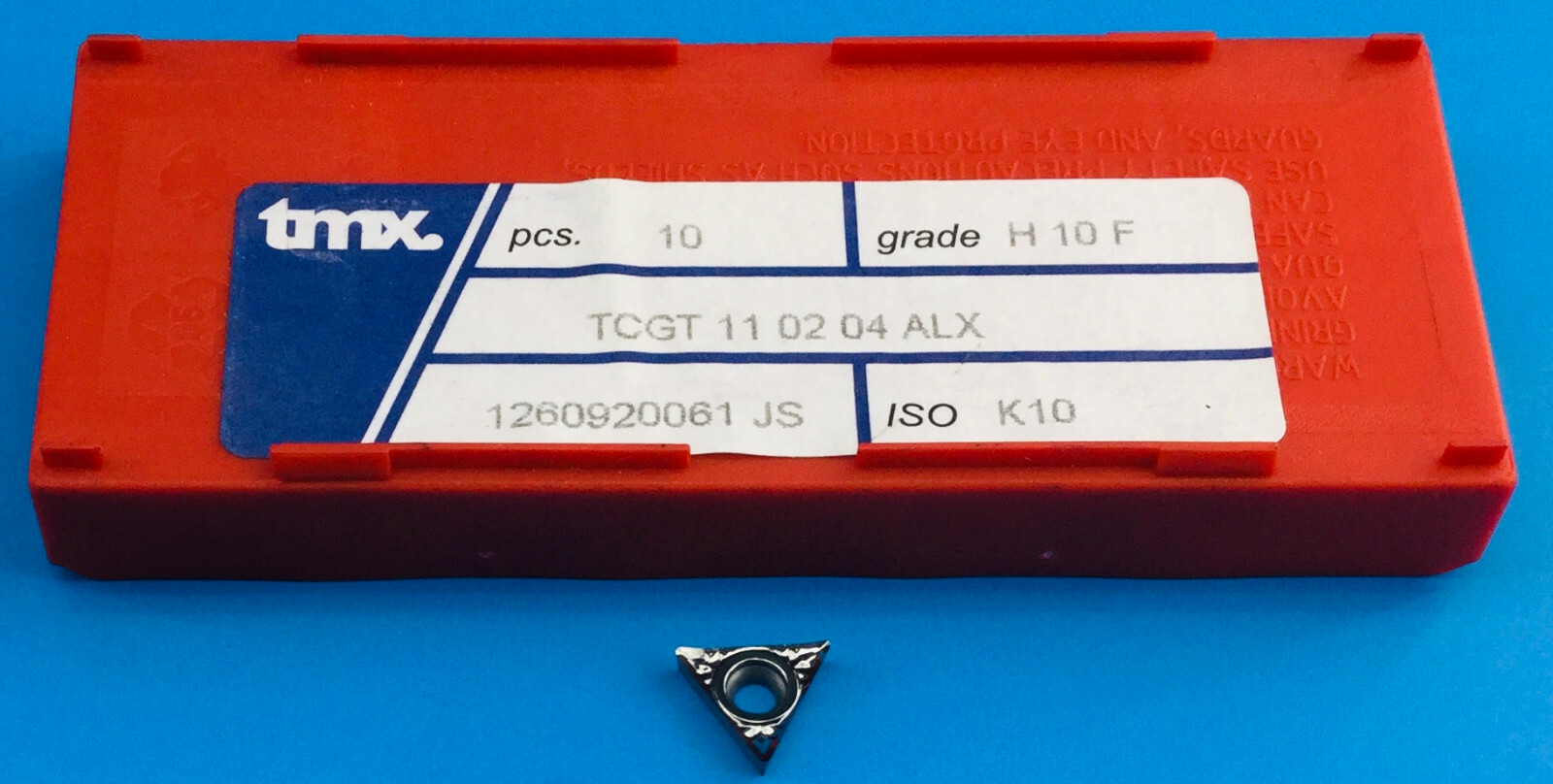 10 Off Carbide Inserts TMX TCGT 110204 ALX Aluminium Grade H10 ISO K10 ...