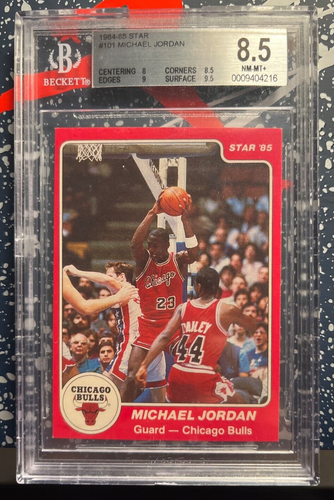 1984-85 STAR #101 MICHAEL JORDAN BGS 8.5 NM-MT+ (SUBS 8/9/8.5/9.5) | eBay