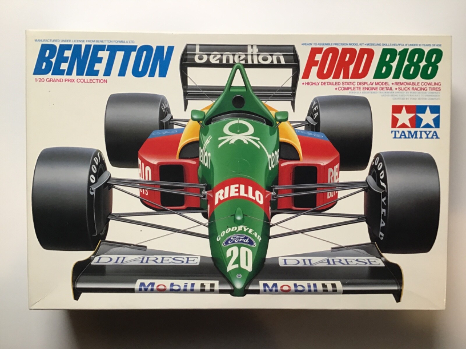 TAMIYA #20021 BENETTON FORD B188 1/20 SCALE MODEL KIT | eBay