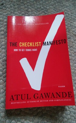 The Checklist Manifesto How To Get Things Right Atul Gawande Paperback ...