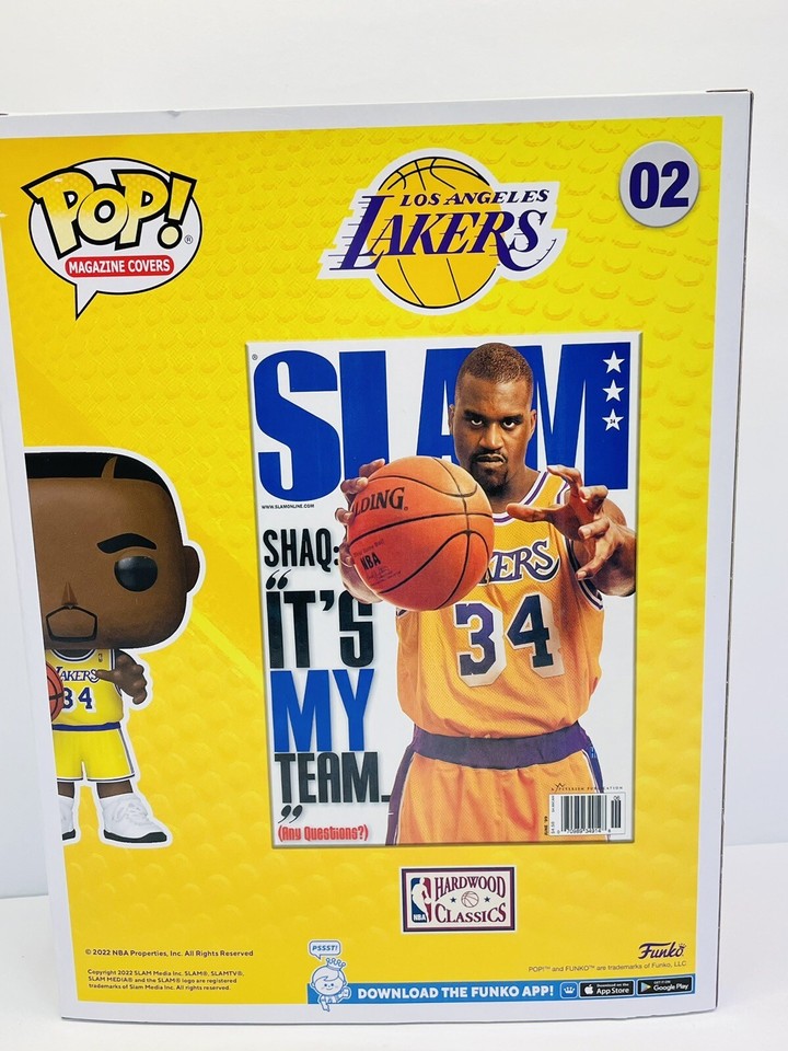 Funko Pop! Slam Cover with case: Shaquille O'Neal #02 889698593625| eBay