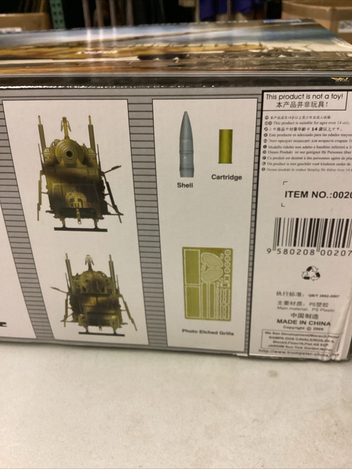 TRUMPETER 1:35 280mm K5(E) Leopold German Railroad Gun #00207 - New ...