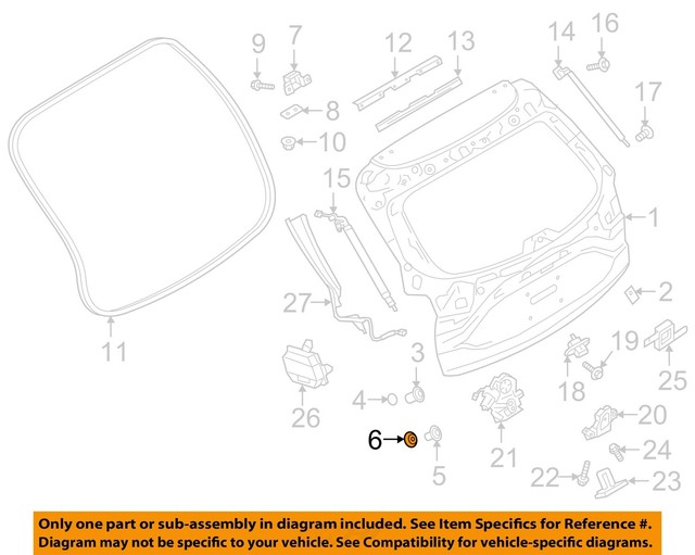 For Mazda CX-5 2017-2022 Mazda KB7W62869A Lower Liftgate Seal for sale ...