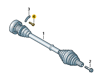 Original Volkswagen Genuine Multi-point Socket Head Bolt N90991102 for ...