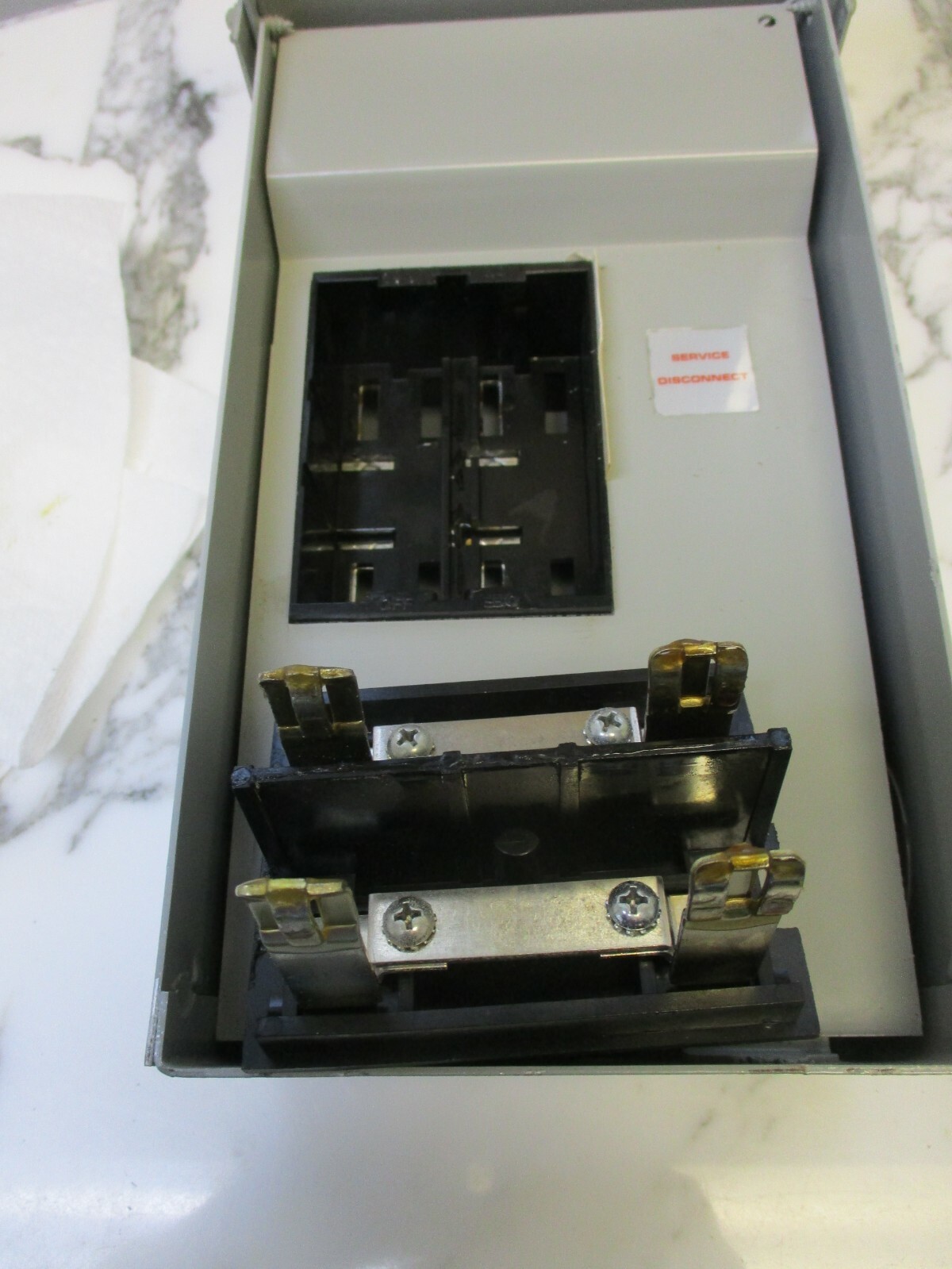 FEDERAL PACIFIC SERVICE DISCONNECT, CAT# R160NF, TYPE 3R ENCLOSURE ...