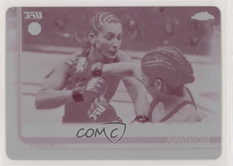 2019 Topps Chrome UFC - Printing Plate Magenta #76 Montana De La Rosa ...