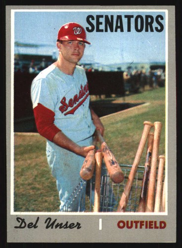 1970 Topps #336 Del Unser EX+ Senators 569635 | eBay