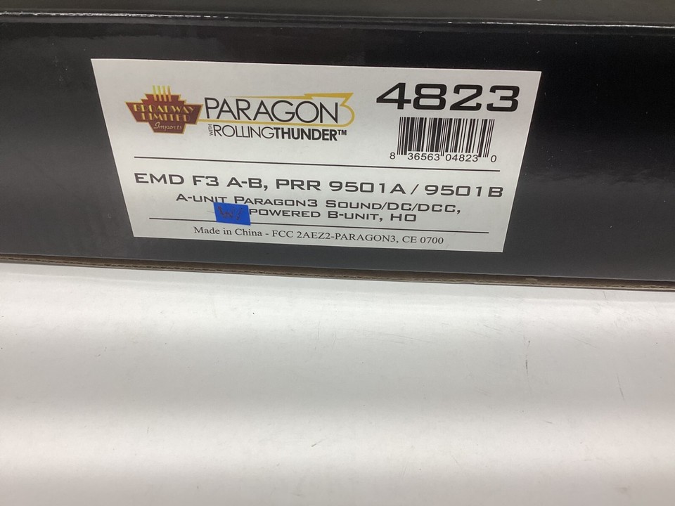 Broadway Limited Paragon 3 #4823`` "PRR" EMD F3 A&B Rd. #13549051a ...