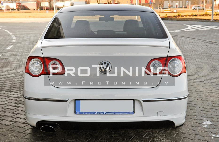 Fiberglass R Line/R36 Look Rear Bumper Spoiler for VW Passat B6 05-10 ...