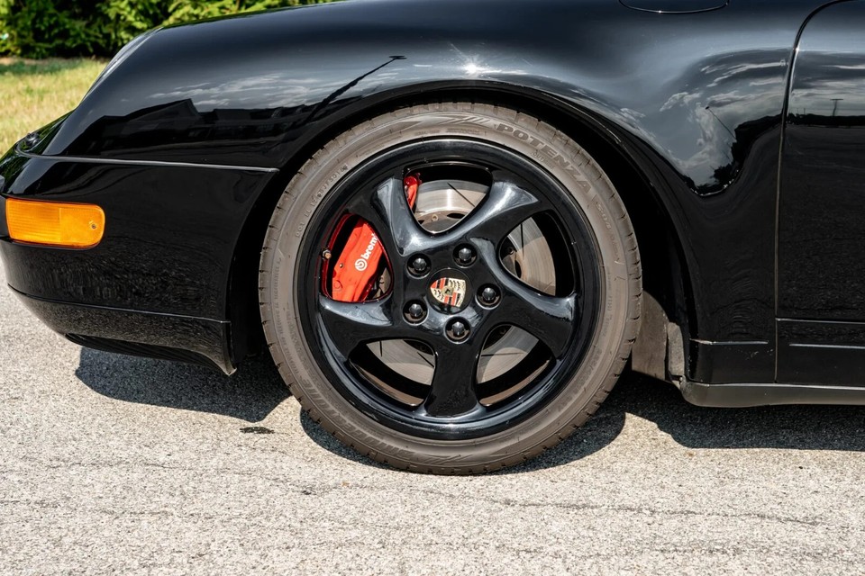 OEM 18" Porsche 993 996 911 Turbo Twist Wheels Rims Narrow Body Black ...