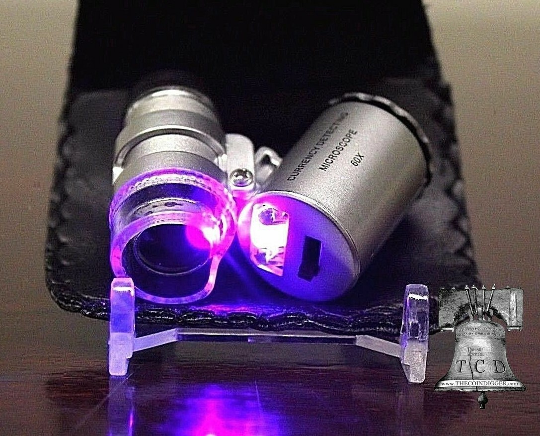 60X Gemstone Inspection Microscope Magnifier Rock Mineral Fossil ...