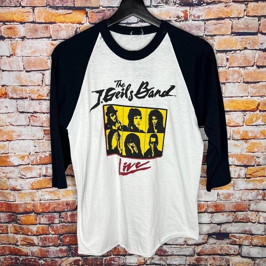 Vintage The J Geils Band Live 1981 Raglan T Shirt 80s - Gem