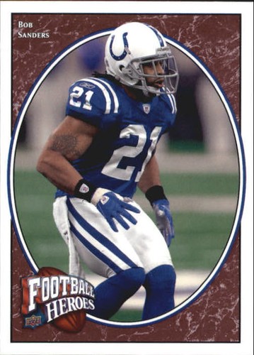 2008 Upper Deck Heroes Football Card #20 Bob Sanders | eBay