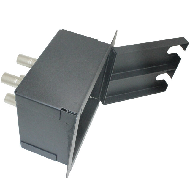 4CH Channel XLR Patch Bay Recessed Stage Pocket Floor Box Pass Through ...