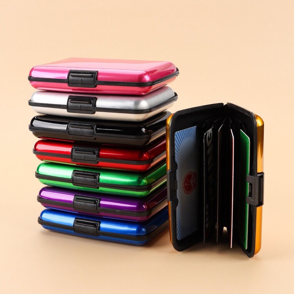 Mens Womens Plastics Credit Card Slot Anti-Theft Wallet Small Card ...