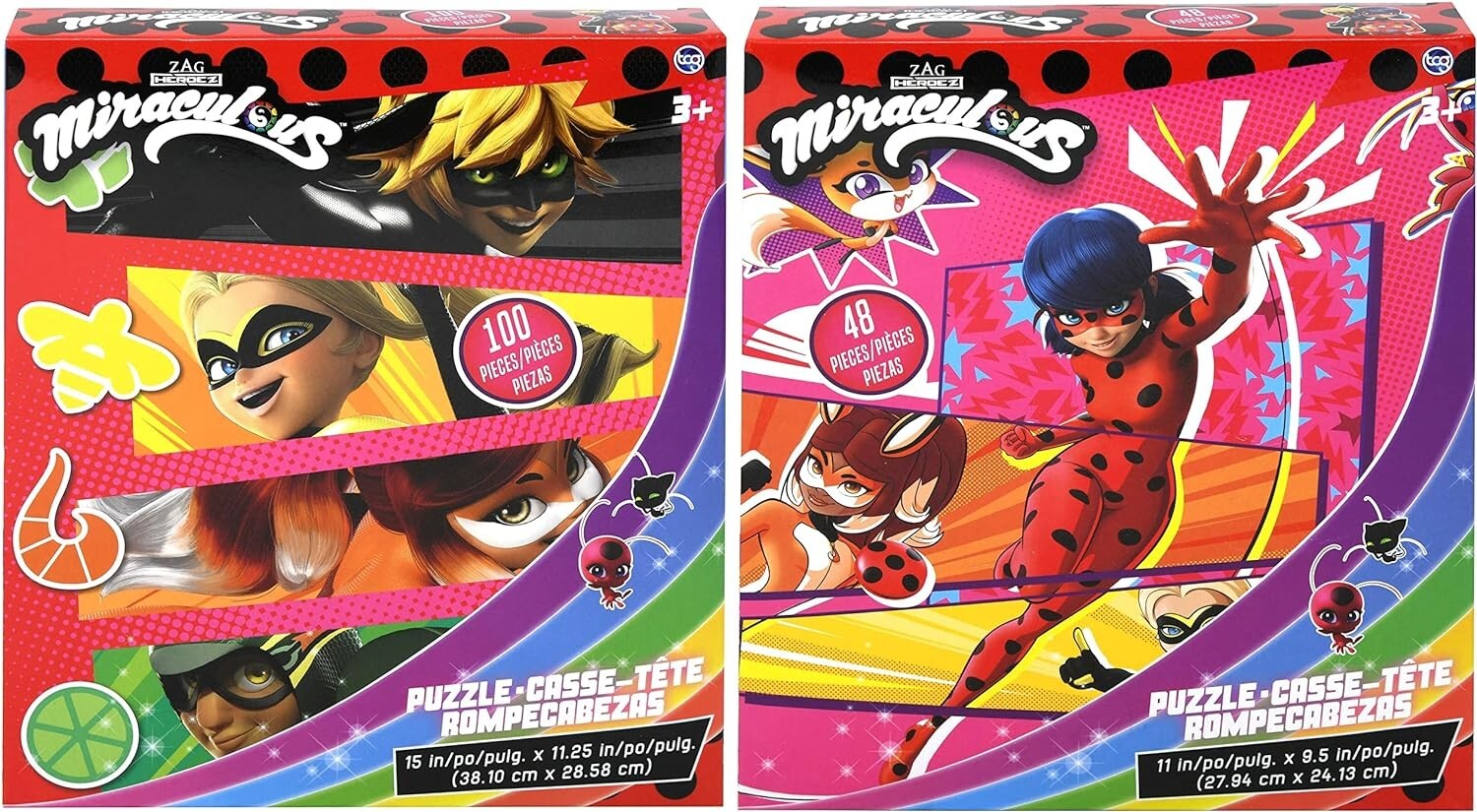 Miraculous Ladybug 48pc & 100pc Puzzle