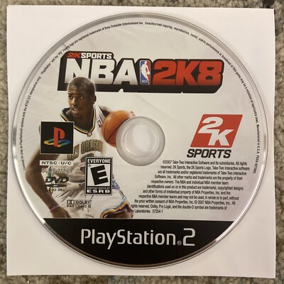 🔥 NBA 2K8 (PlayStation 2 PS2, 2007) Mint Disc Only! See Description ...