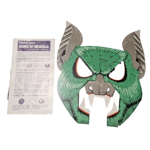 Game Of Dracula 1977 Vintage Edition Waddingtons + Vampire Bat Mask ...