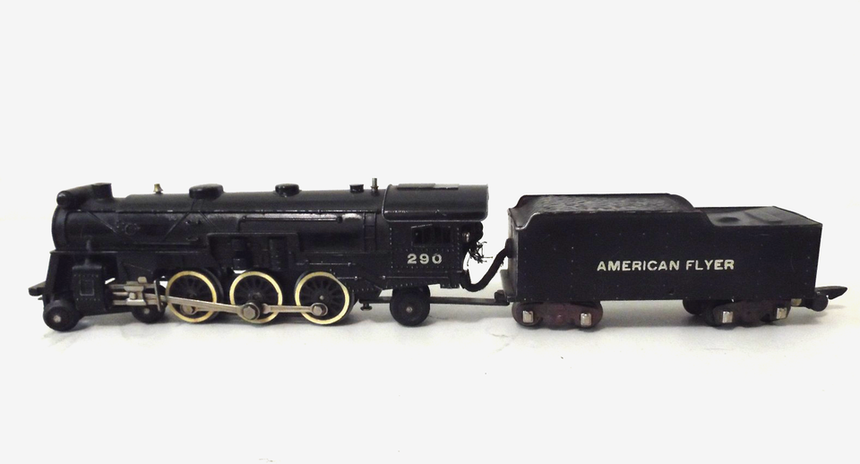 1950's American Flyer #290 Steam Locomotive & Tender, Caboose & 2 ...