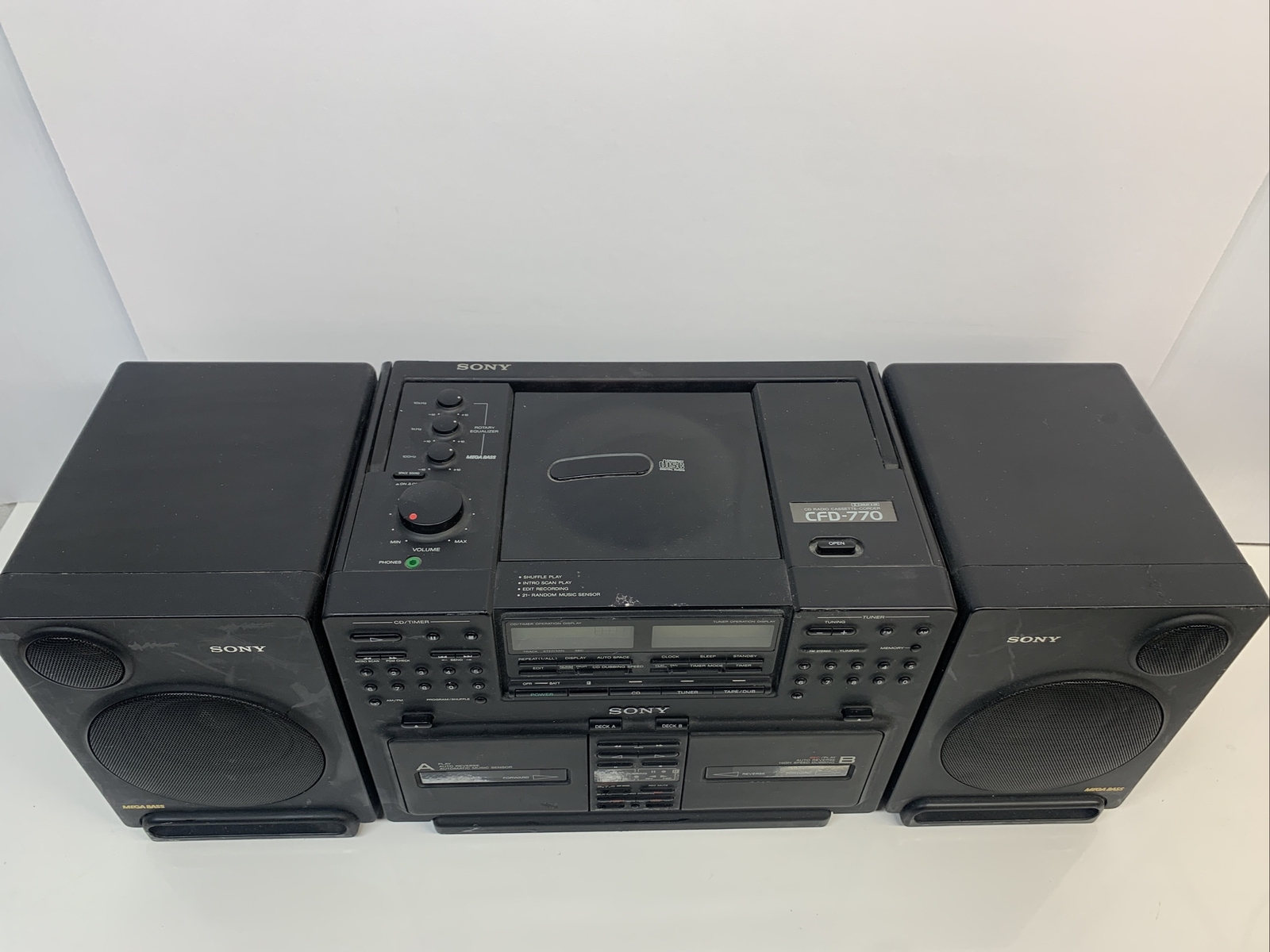Sony CFD-770 Portable Boombox Stereo CD Radio Mega Bass AS IS | eBay
