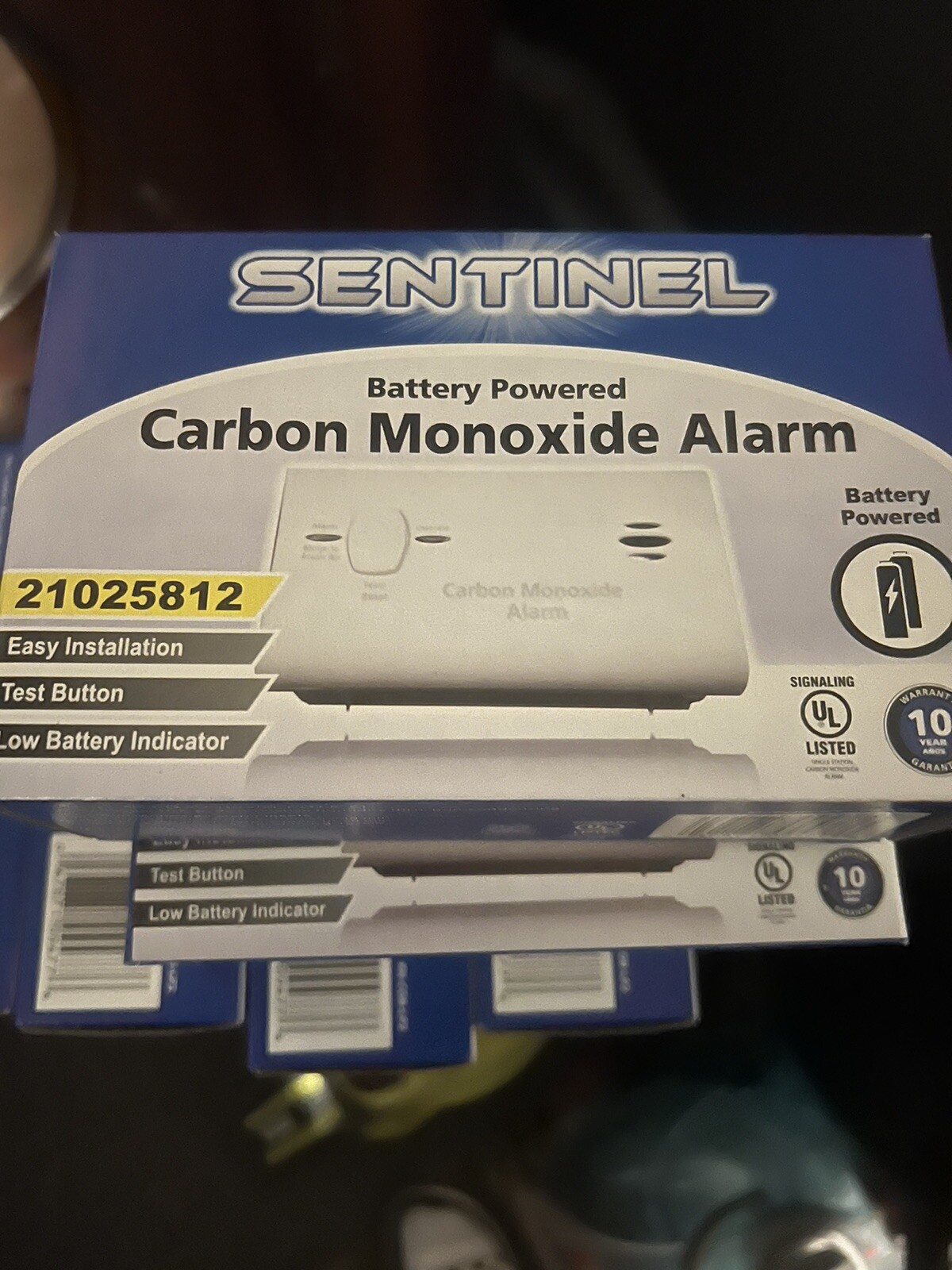 Sentinel Carbon Monoxide Alarm Battery Powered 21025812 for sale online ...