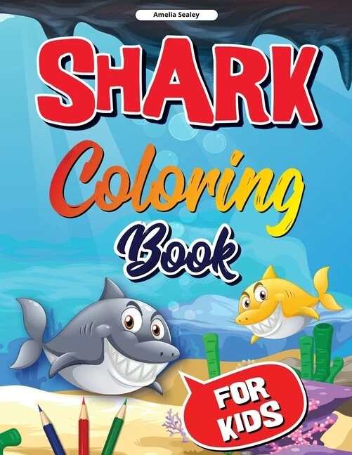 Cute Shark Coloring Pages For Kids
