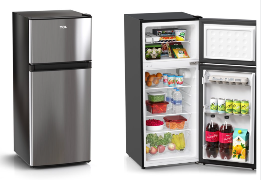4.5 Cu. Ft. Two-Door Frost Free Refrigerator Top Freezer Stainless ...