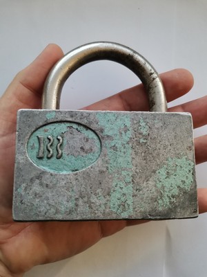 Vintage USSR Hinged padlock with a 1 secret Key Lock, SOVIET 80s - RARE ...