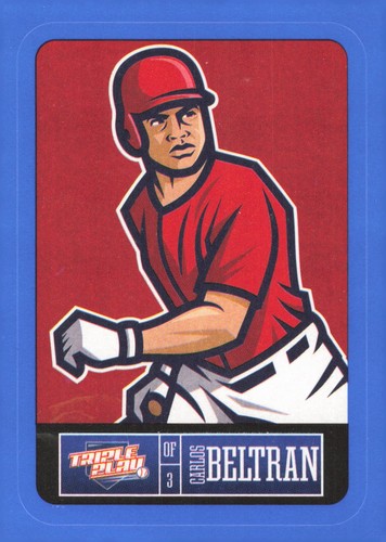 2013 Panini Triple Play #15 Carlos Beltran Stickers Blue | eBay