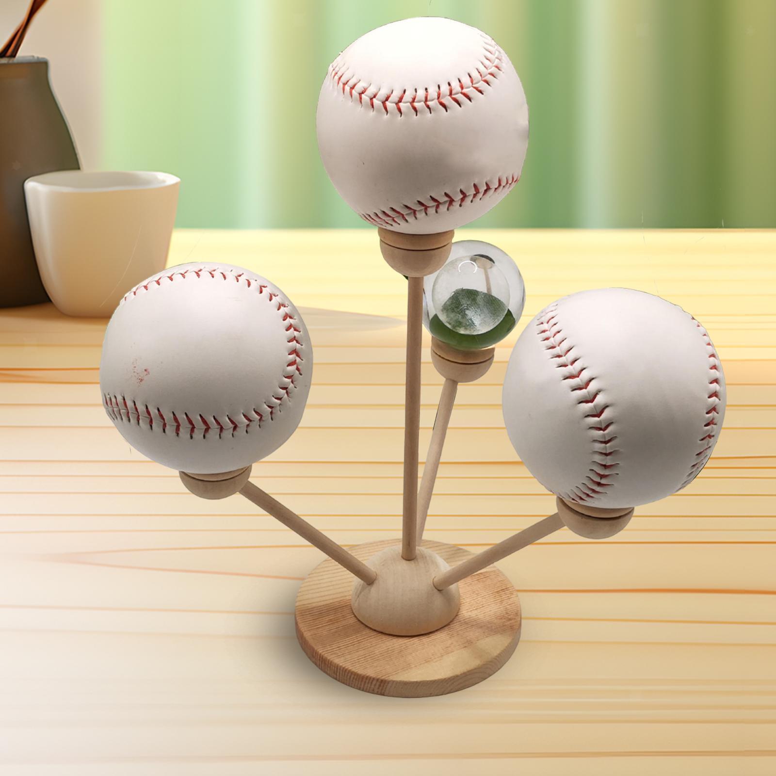 Baseball Holder Stand Players Bedroom Table Centerpieces Wooden Display ...